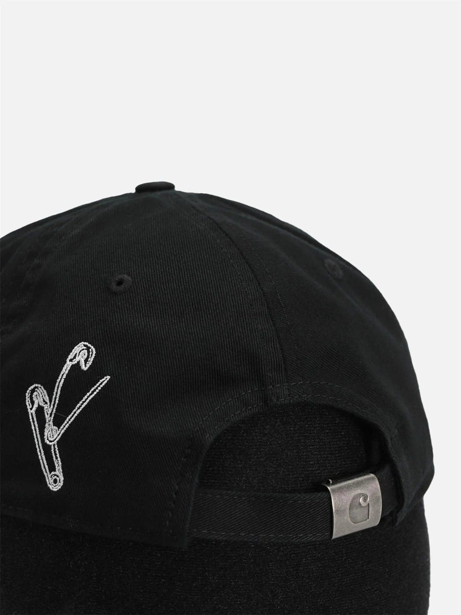 CARHARTT WIP Safety Pin Cap - Black/White ŞAPKA