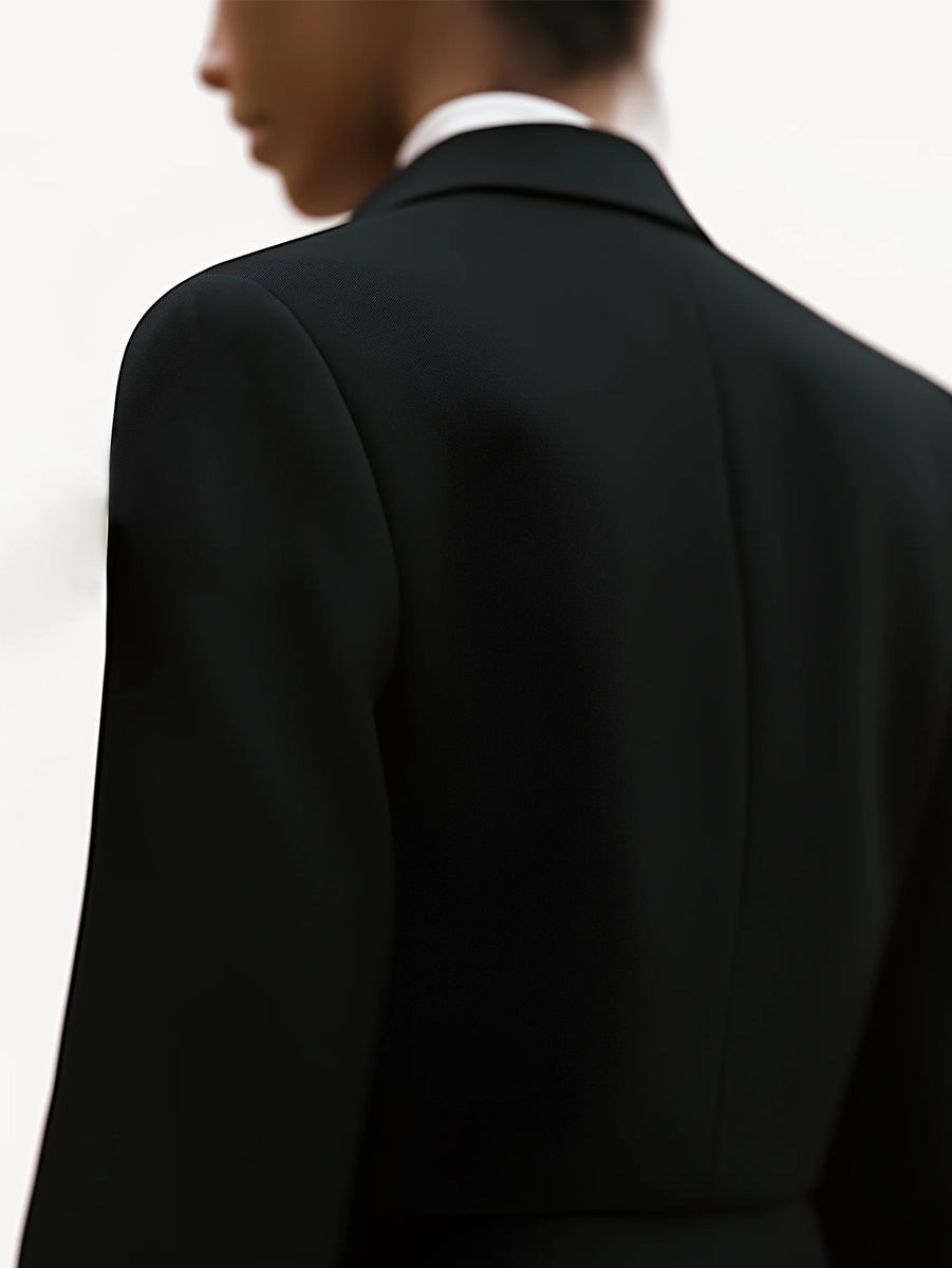 Cosmic Noir Crop Blazer
