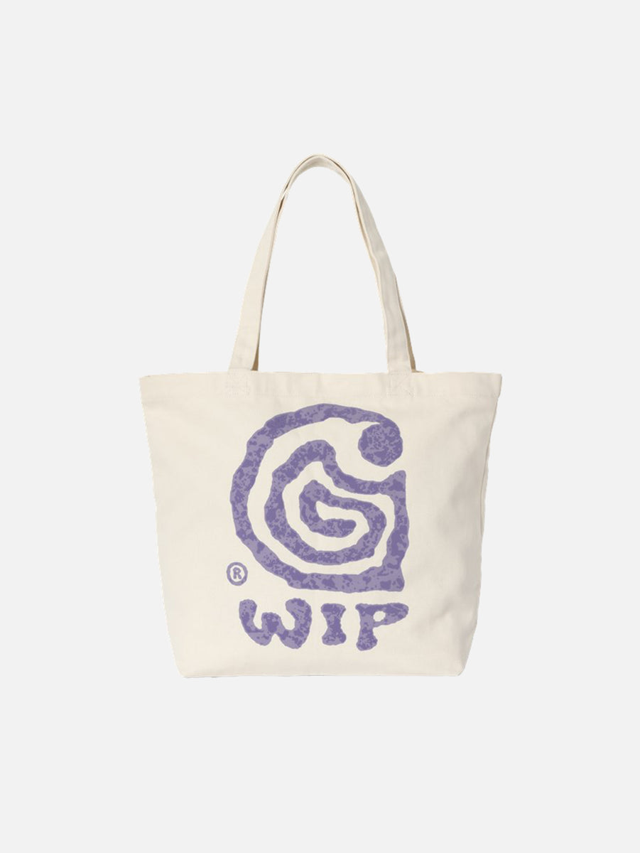 Canvas Graphic Tote - Helix Print/Natural | shopi go