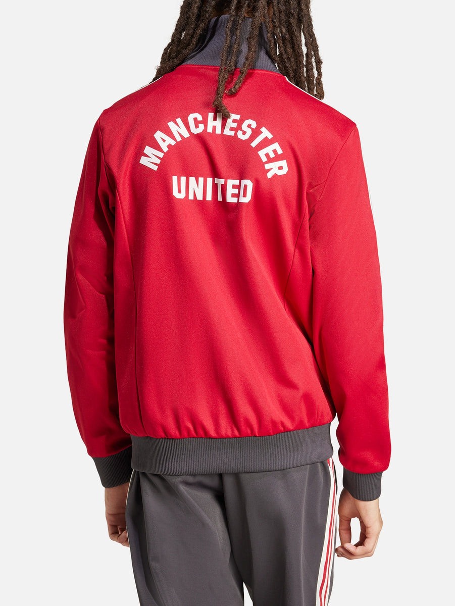 Manchester United 24/25 OG Beckenbauer Track Top - Viridian Red