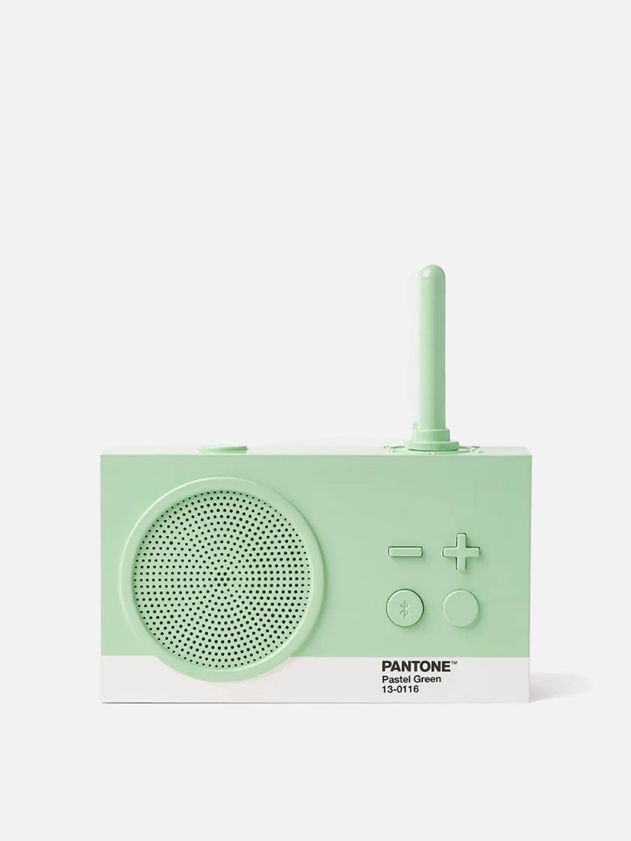 Lexon x Pantone Tykho 3 Bluetooth Speaker and Radio Mint