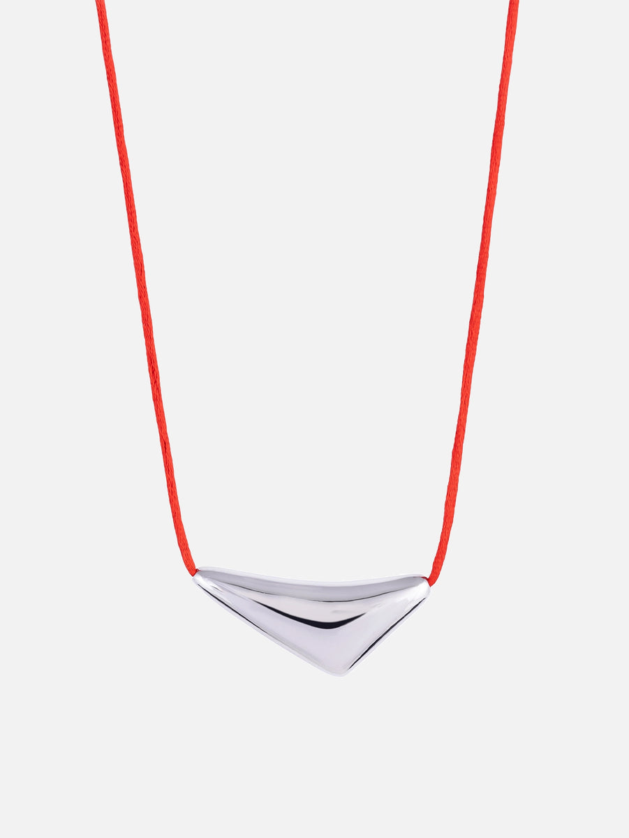 Muska Pendant/Red Satin/Shiny