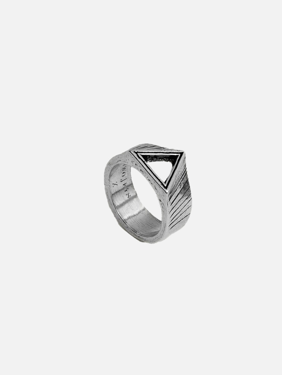 Triangle Ring - Silver | YÜZÜK shopi go