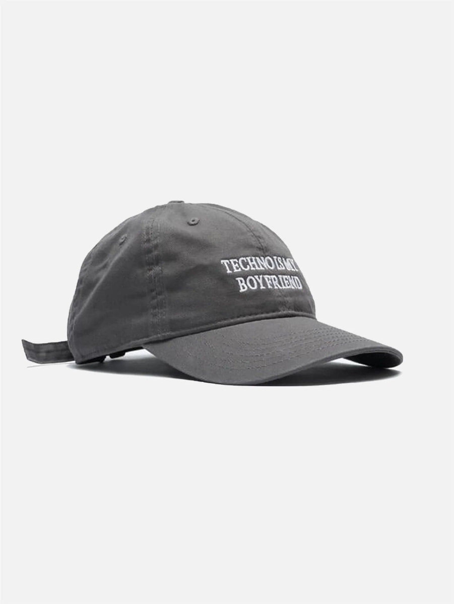 Techno Is My Boyfriend Cap - Charcoal | shopi go